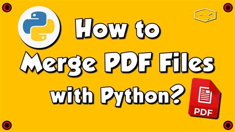 how to merge pdf files with python youtube