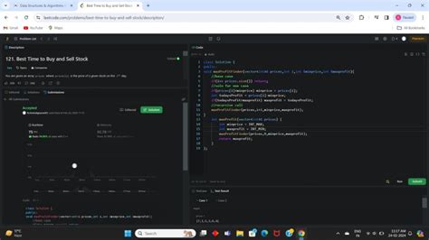 gaurav mishra on linkedin 🚀 day 7 of my 100 day dsa journey 🌟 successfully solved leetcode 121