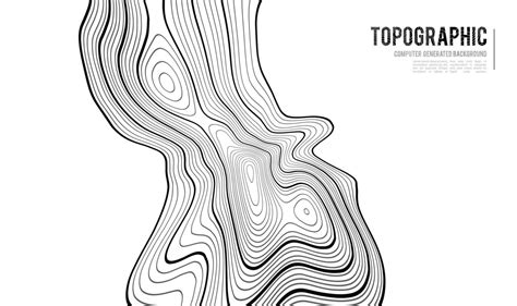 Topographic Map Contour Background Topo Map With Elevation Contour Map Vector Geographic