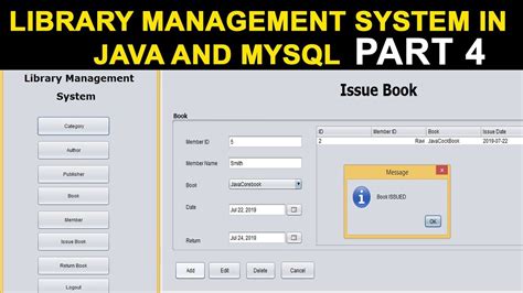 library management system project in java part 4 youtube