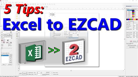 EZCAD2 How To Pull Data From Excel For Laser Marking YouTube
