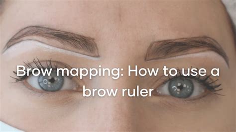 Brow Mapping How To Use A Brow Ruler YouTube