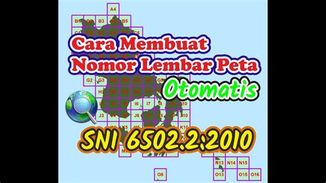 Cara Membuat Grid Peta Indeks Otomatis Di Arcgis YouTube