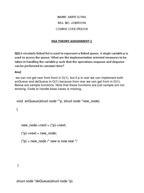 20bit0054 dsa theory 1 pdf queue abstract data type pointer computer programming