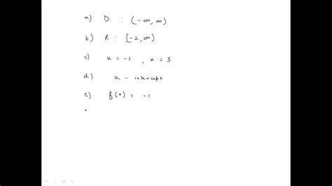 solved use the graph of the function to answer the questions a determine the domain of the