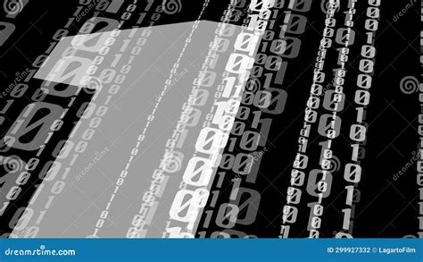 code in binary on black backdrop exploring abstract concept of binary numbers in computer
