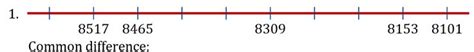 number line worksheet decreasing number line sequences with missing numbers max 10000
