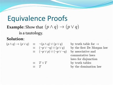 ppt propositional equivalences powerpoint presentation free download id 1793150