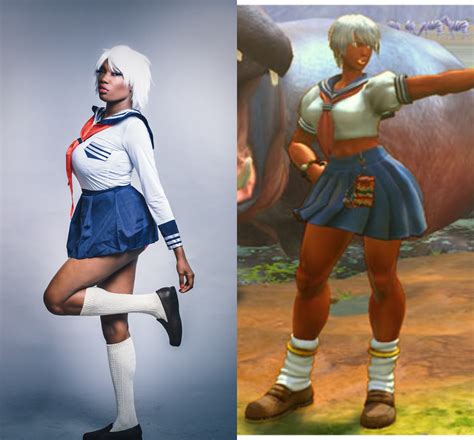 Self Elena Street Fighter Cosplay School Girl Uniform Rstreetfighter