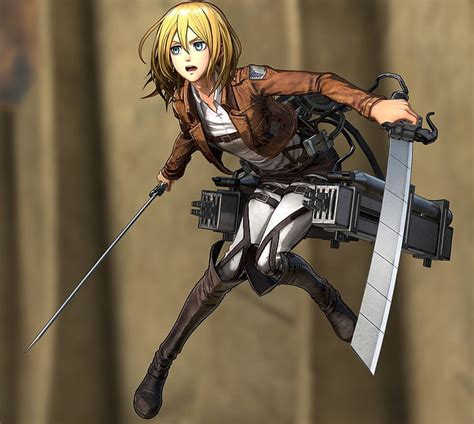 Hd Wallpaper Anime Attack On Titan Blade Blonde Blue Eyes Historia Reiss Wallpaper Flare
