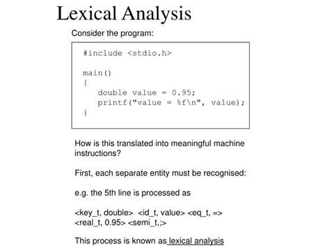 ppt lexical analysis powerpoint presentation free download id 4199970