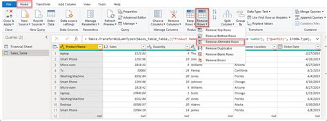 Remove Specific Rows Power Query Printable Forms Free Online