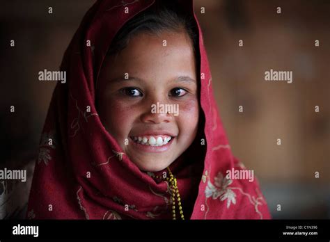 Nepali Girl In A Himalaya Nepal Stock Photo Alamy