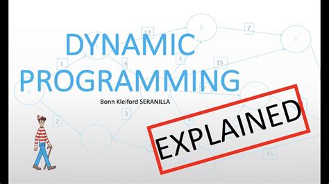 dynamic programming tutorial basics backward recursion and principle of optimality youtube
