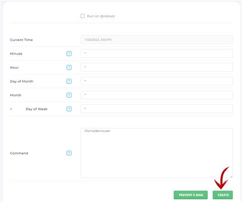 how to create cron job in directadmin