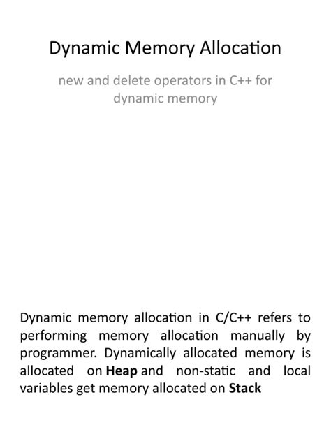 dynamic memory allocation pdf inheritance object oriented programming class computer