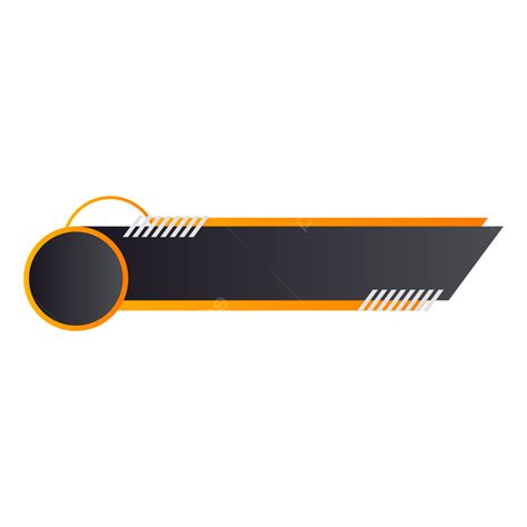 Black And Yellow Line Lower Third Lower Third Text Box Lower PNG And