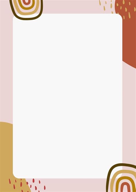 Canva Template Pink Abstract Page Border Border Templates Page Borders