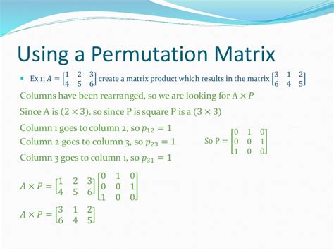 lesson 4a permutation matrices