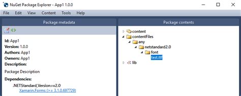 Visual Studio How Do I Distribute A Font In A Nuget Package Using The