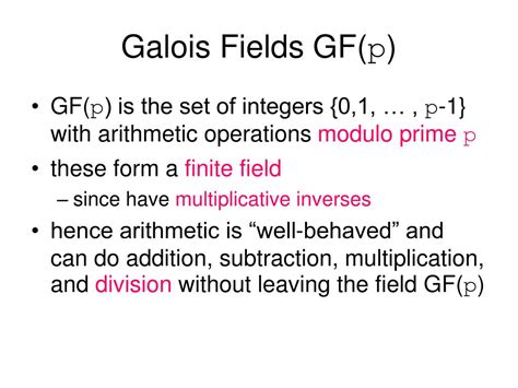 ppt chapter 4 finite fields powerpoint presentation free download id 1819489