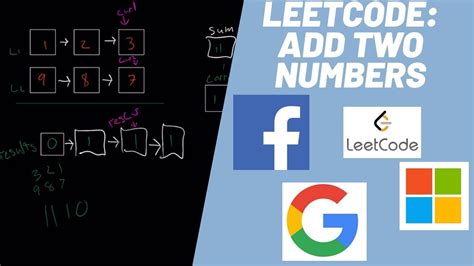 leetcode explained add two numbers youtube