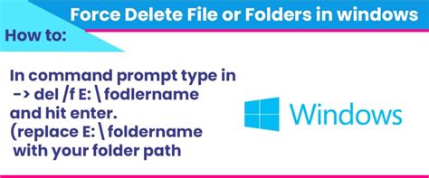 Force Delete File Or Folders In Windows A Savvy Web