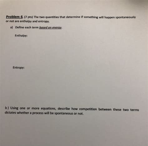 solved problem 6 7 pts the two quantities that determine