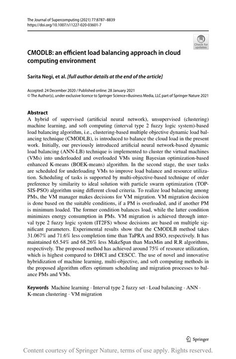 cmodlb an efficient load balancing approach in cloud computing environment request pdf