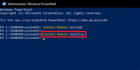 how to install azure ad and microsoft online powershell module