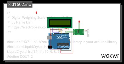 Load Cell Wokwi ESP32 STM32 Arduino Simulator