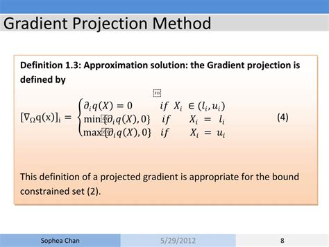 ppt gradient projection for bound constrained qps powerpoint presentation id 2839271
