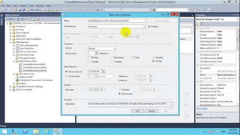 SQL Server Backup Maintenance Plan Scheduled Backup Part 2 YouTube