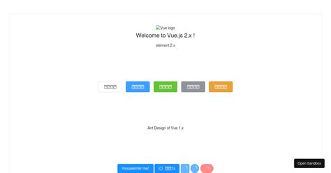 vue code view example forked codesandbox