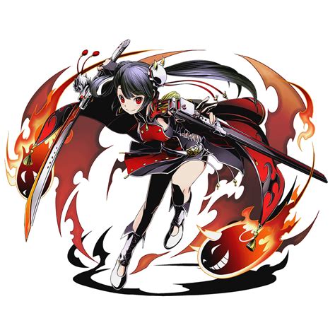 The Big Imageboard Tbib Black Dress Black Hair Breasts Divine Gate Dress Earrings Eyebrows