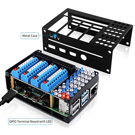 GeeekPi Raspberry Pi GPIO Screw Terminal Block Breakout Board HAT Kit