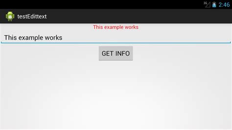 android displaying user inputted values from edittext a guide