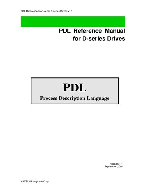 pdl reference for d series drive v1 1 manual en pdf subroutine pointer computer