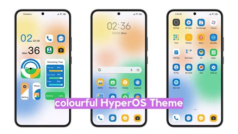 colourful hyperos theme for xiaomi with dynamic widgets hyperos themes