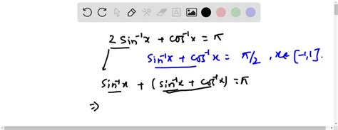 solved equations involving inverse trigonometric functions solve the given equation for x 2 sin