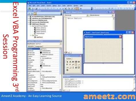 e learning excel vba programming lesson 3