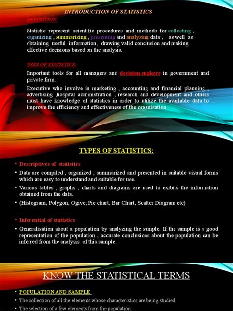 introduction to statistics concepts pdf statistics sampling statistics