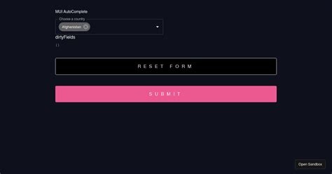 React Hook Form 6 Controller Forked Codesandbox