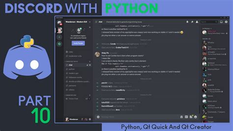 DISCORD WITH PYTHON AND PYSIDE2 Left Menu Sidebar Resizing And