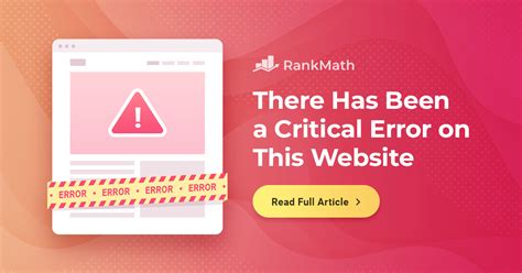 Fixing Critical Error On This Website WordPress Ultimate Guide 2024