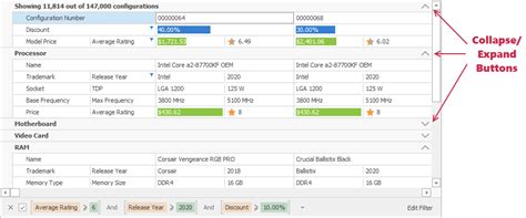 Category Collapse Expand Buttons WinForms Controls DevExpress