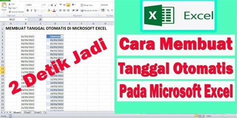 Incredible Cara Membuat Tanggal Otomatis Pada Excel References Blog