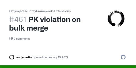 pk violation on bulk merge · issue 461 · zzzprojects entityframework extensions · github