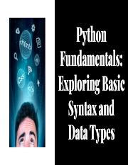 Wepik Python Fundamentals Exploring Basic Syntax And Data Types