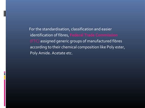 Classification Of Textile Fibers PPT